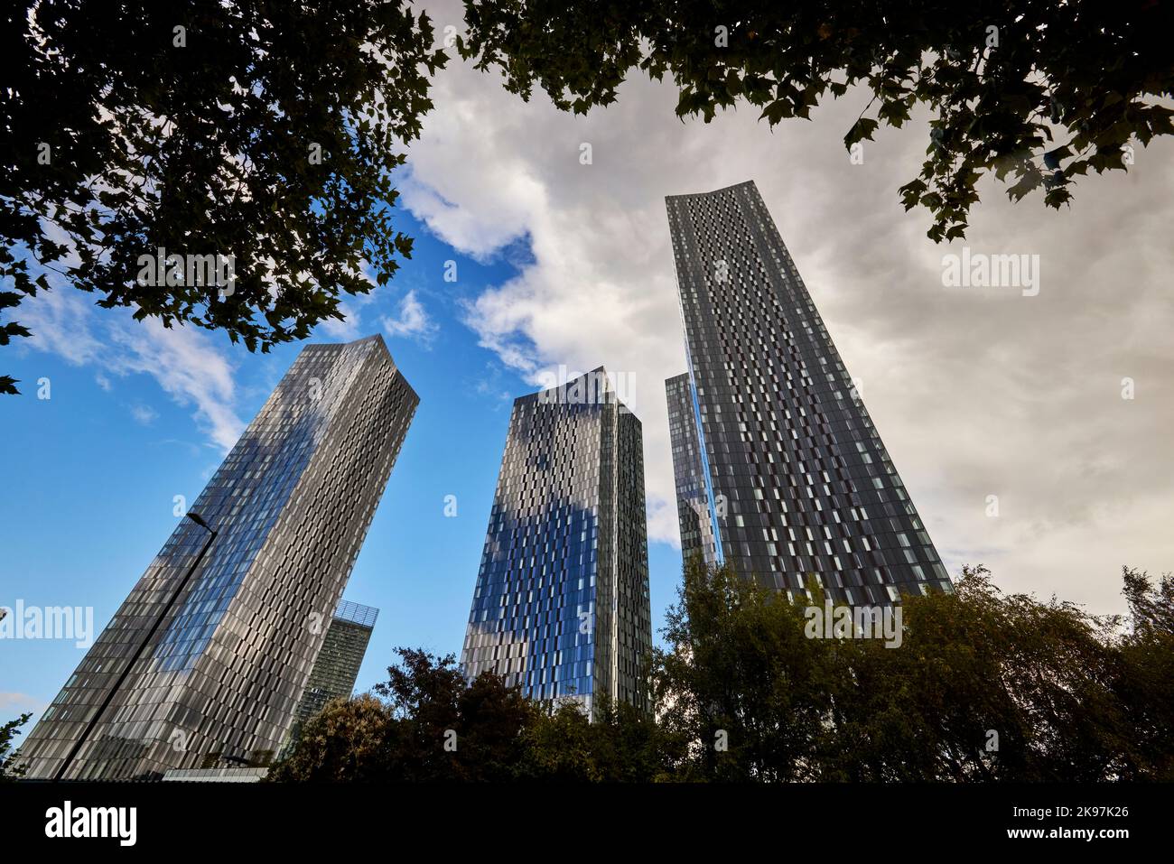 skyscraper cluster Deansgate Square apartment complex in Manchester for ...