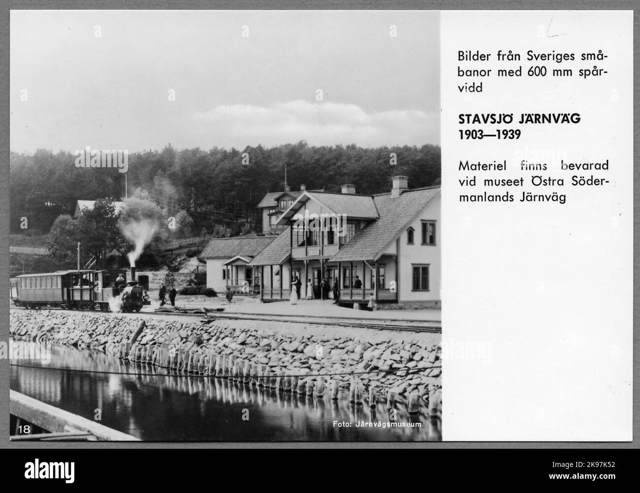 Stavsjö Railway, Stj Lok 1 "Stafsjö". Passenger train at Kolmården ...