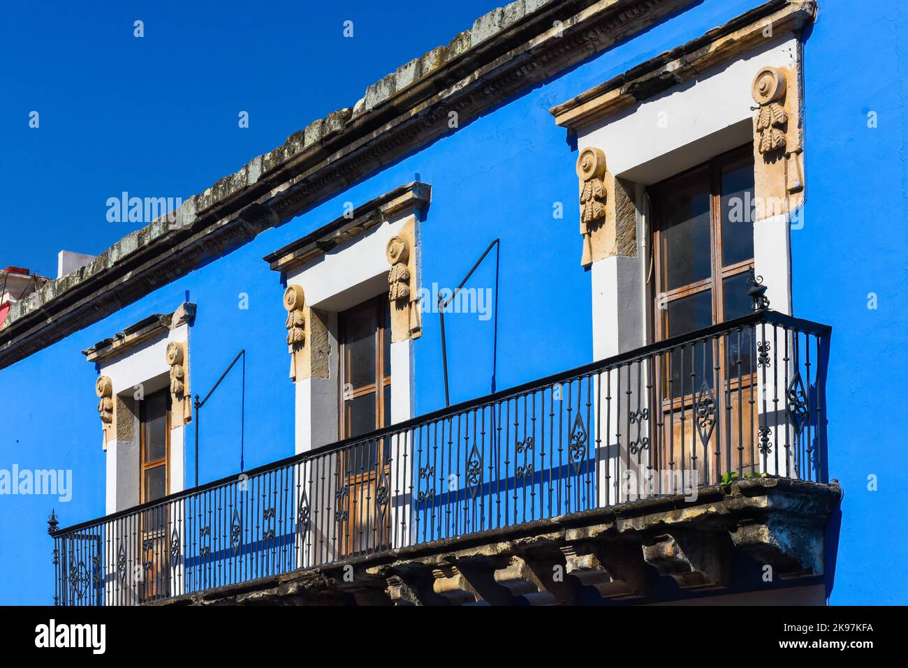 Colonial architecture, Oaxaca city, Mexico Stock Photo - Alamy
