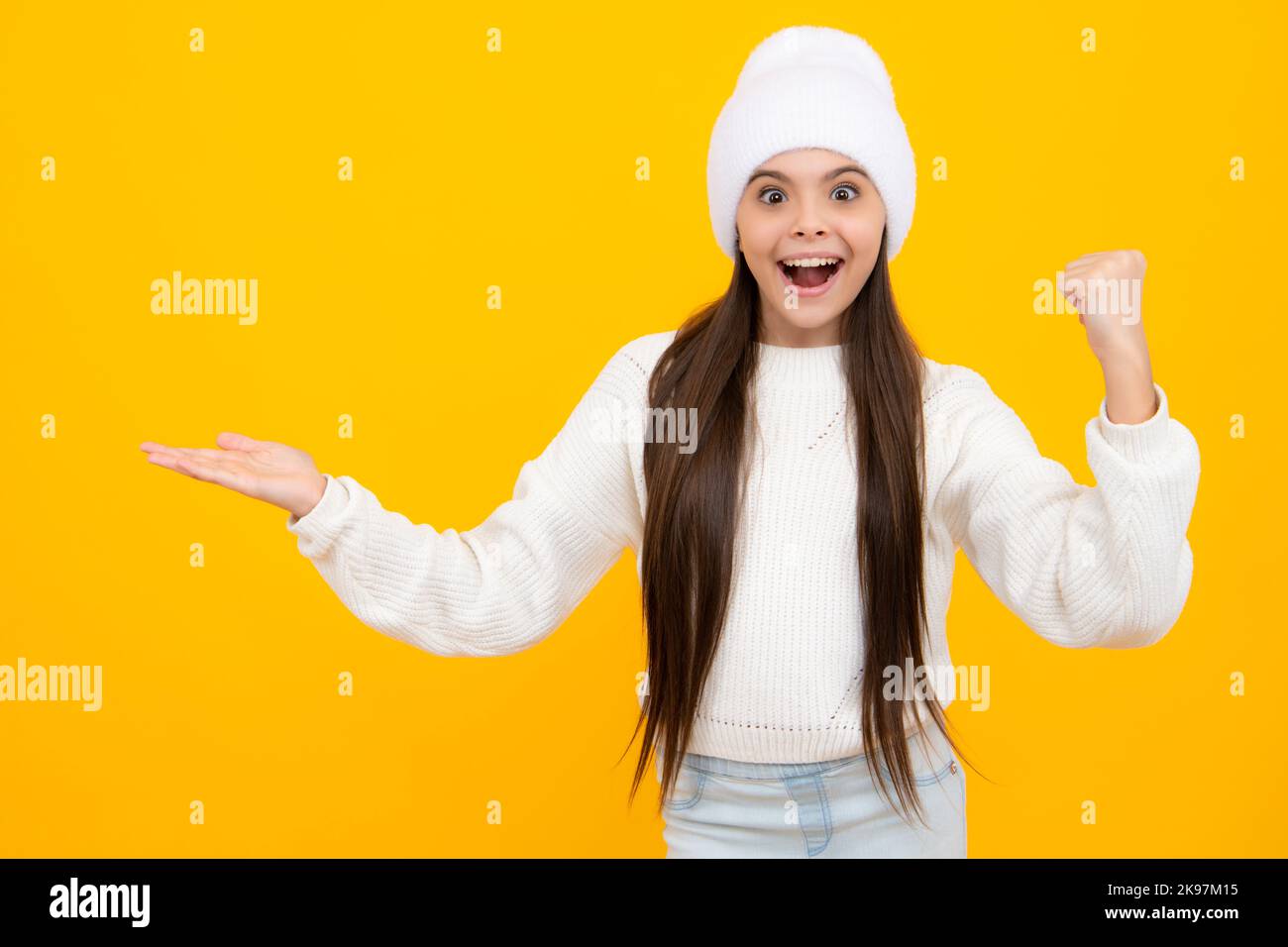 Kids lifestyle and emotions. Excited face. Amazed expression, cheerful ...