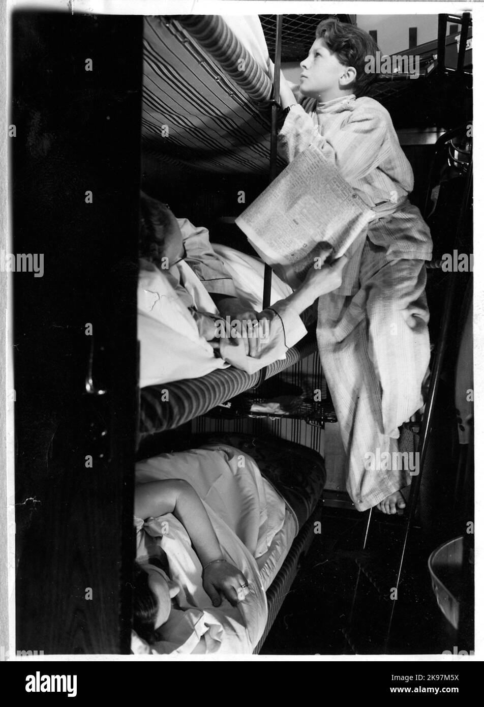 Traveling with 3rd grade sleeping compartment. State Railways, SJ Abo2c ...