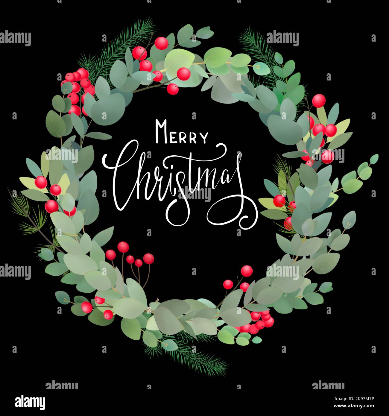 Merry Christmas handwriting script lettering. Christmas greeting card ... Merry Christmas handwriting script lettering. Christmas greeting card ...