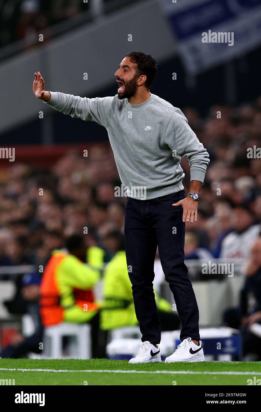 London, England, 26th October 2022. Ruben Amorim manager of Sporting ...
