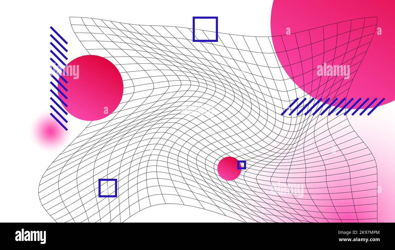 Distorted white circles Stock Vector Images - Alamy