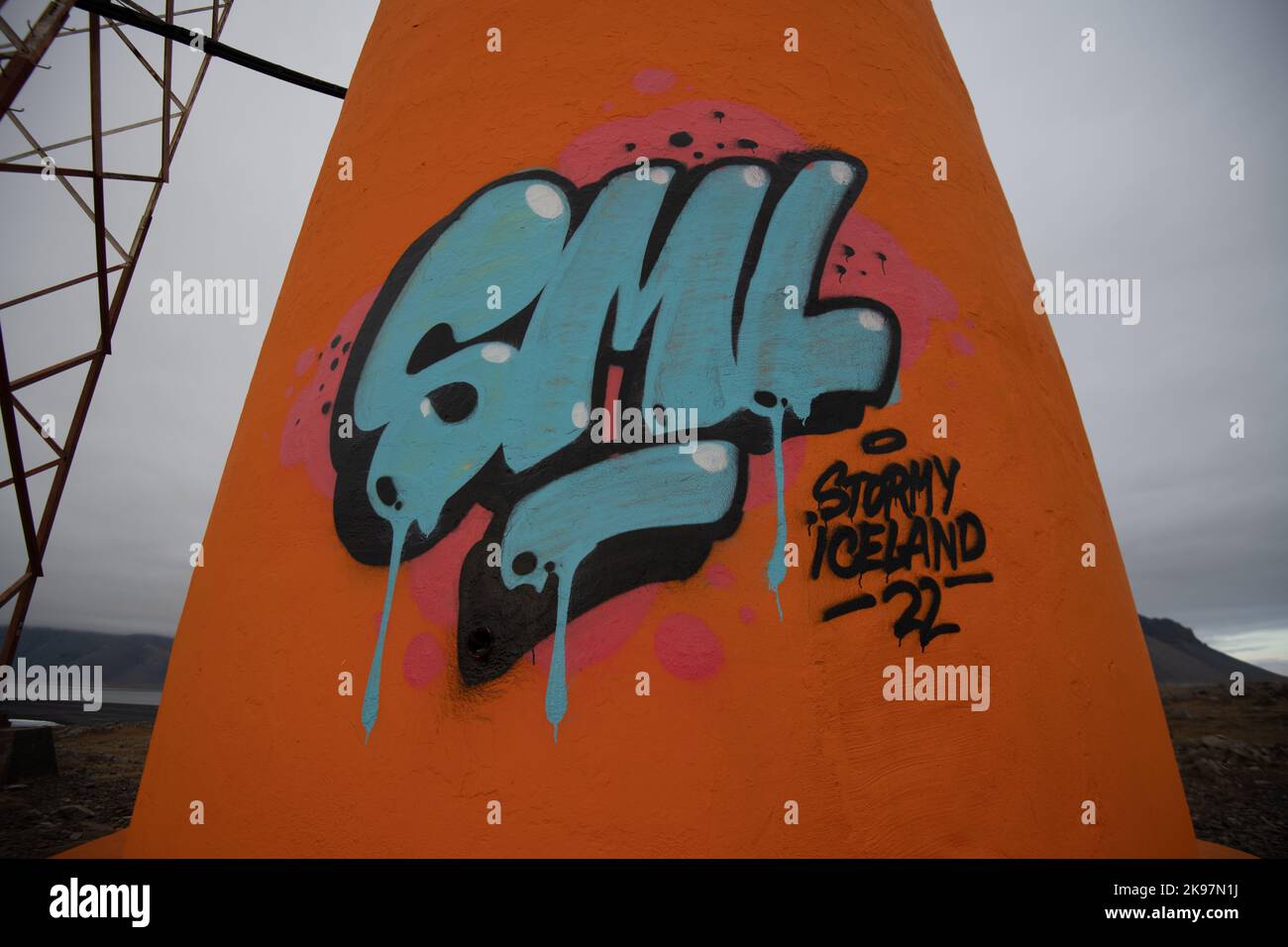 Graffiti lighthouse hi-res stock photography and images - Alamy