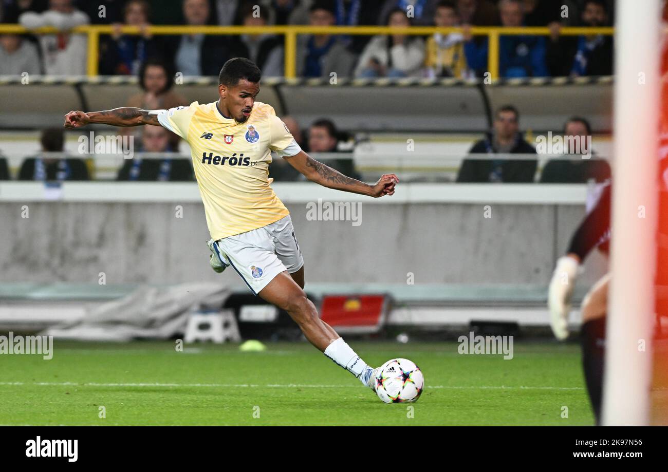 Brugge , Belgium . 26/10/2022, Galeno (13) of FC Porto pictured during ...