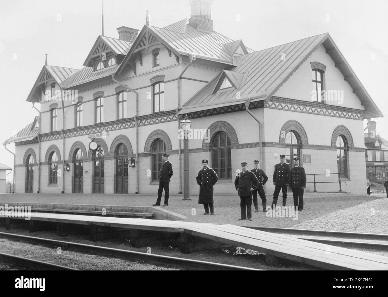 Station house in stone built in 1898. Built before other houses on the ...