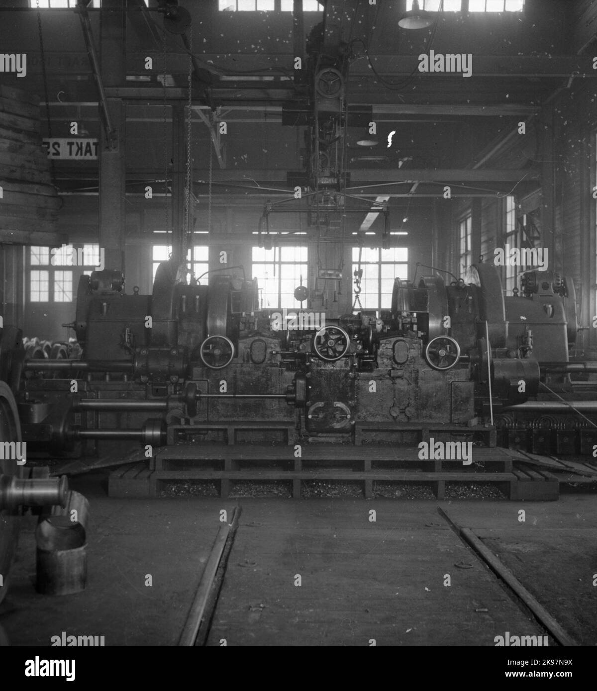 Wheel turning inside the main workshop. (1 pair in 20 min Stock Photo ...