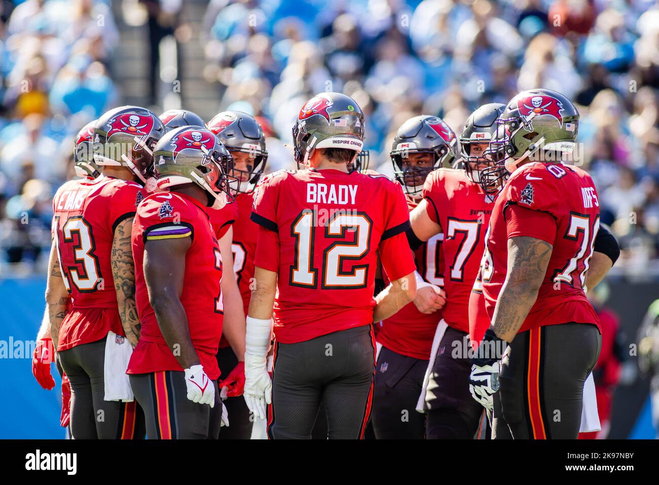 Charlotte, NC, USA. 23rd Oct, 2022. Tampa Bay Buccaneers quarterback ...