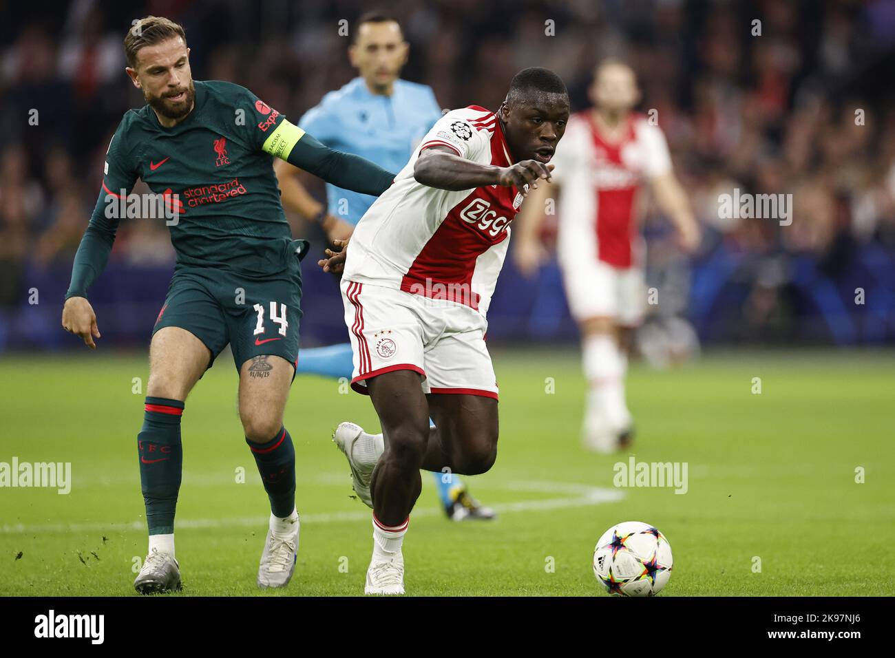 Amsterdam, The Netherlands. October 26, 2022 Amsterdam, The Netherlands. AMSTERDAM - (LR) Jordan ...