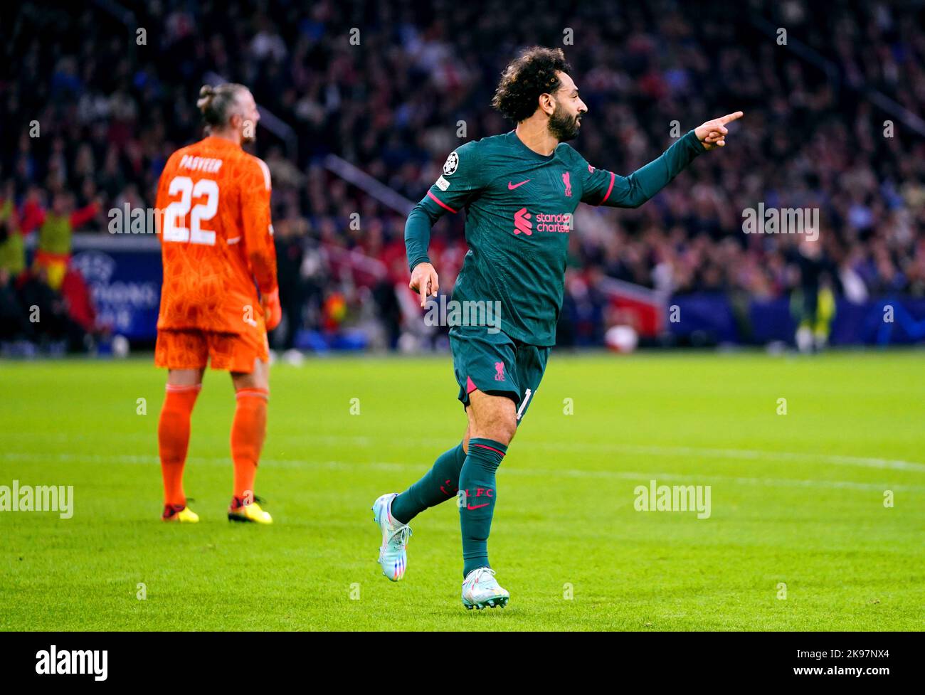 Mohamed salah celebrates 2022 hi-res stock photography and images - Alamy