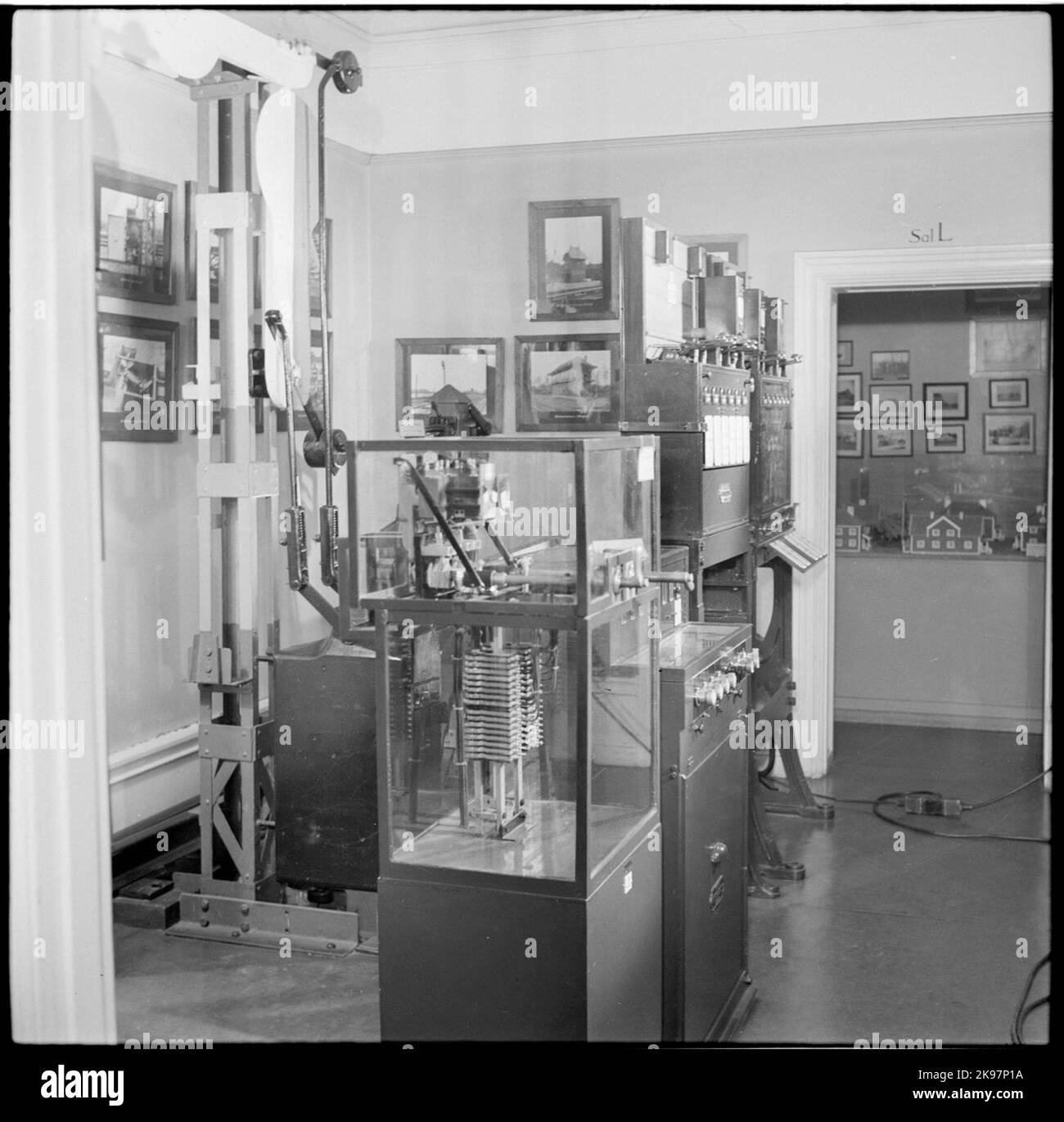 Switchgear and semaphore at the Railway Museum's premises on Vasagatan ...