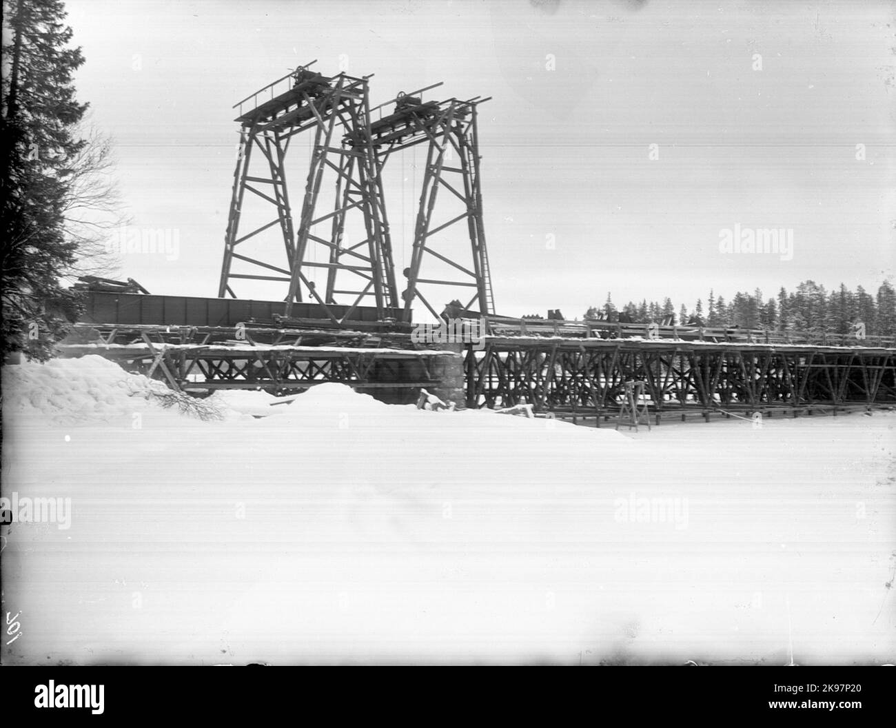 Bridge over the Ångerman River. Hoting - Storuman Stock Photo - Alamy