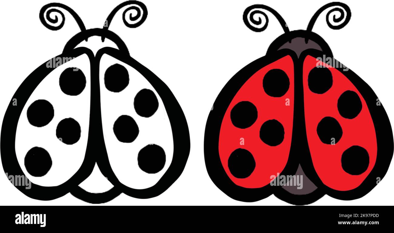 Ladybird or Ladybug Lady Bug Logo Design Collection as Illustration ...