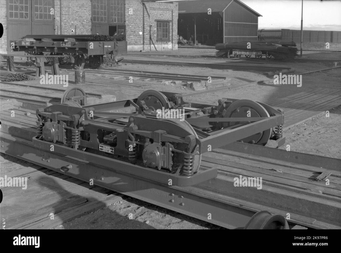 Boggi for trailer, ss. The bogie oblique from Sideab Stockholm's ...
