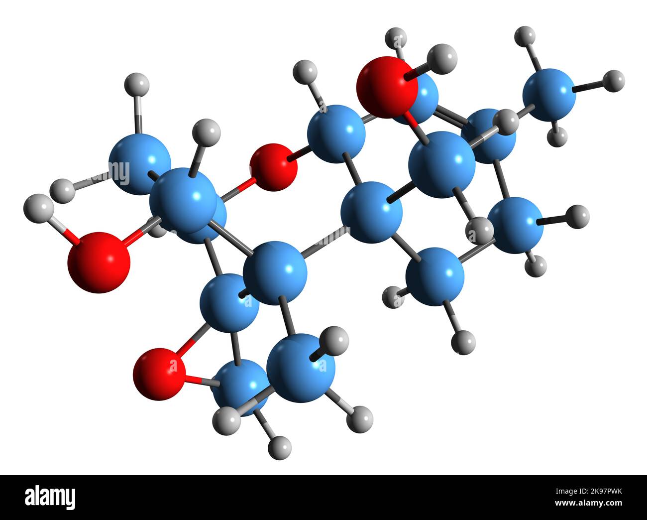 3D image of verrukarol skeletal formula - molecular chemical structure ...