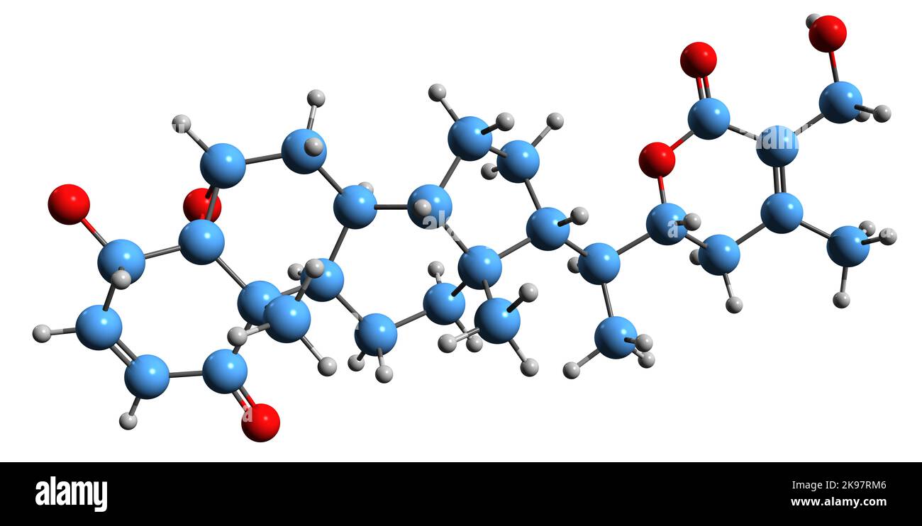 3D image of Withaferin A skeletal formula - molecular chemical ...
