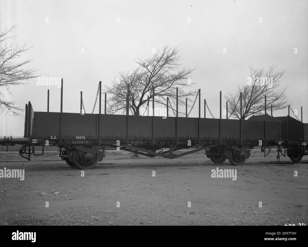 The State Railways, SJ O 35575. Post carriage with inlets. Kockums ...