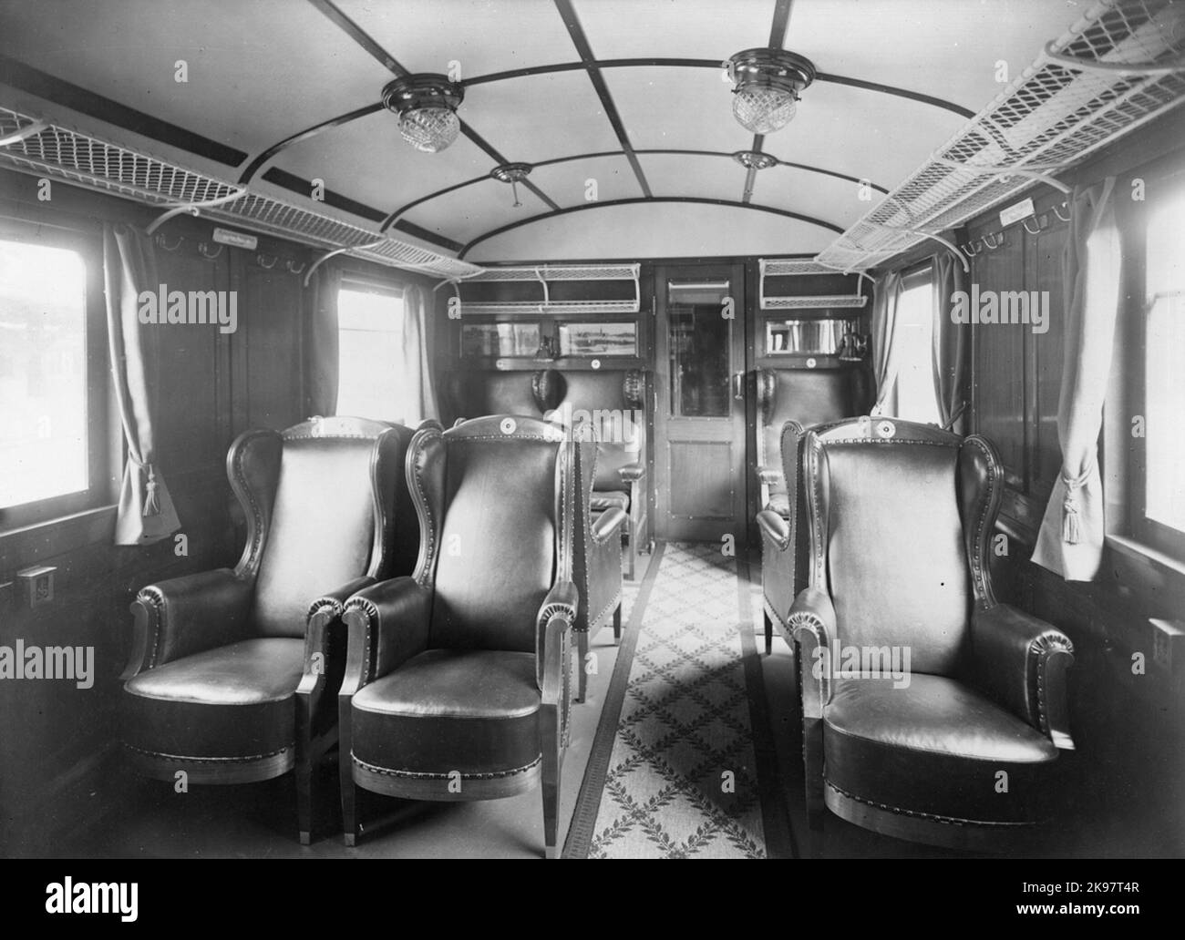 State Railways, SJ Second Class Salon Carriage, Interior Stock Photo ...