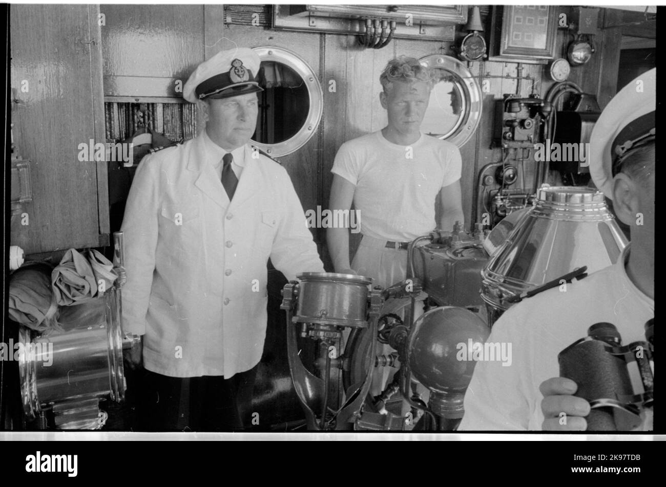 Command bridge on train ferry Stock Photo - Alamy