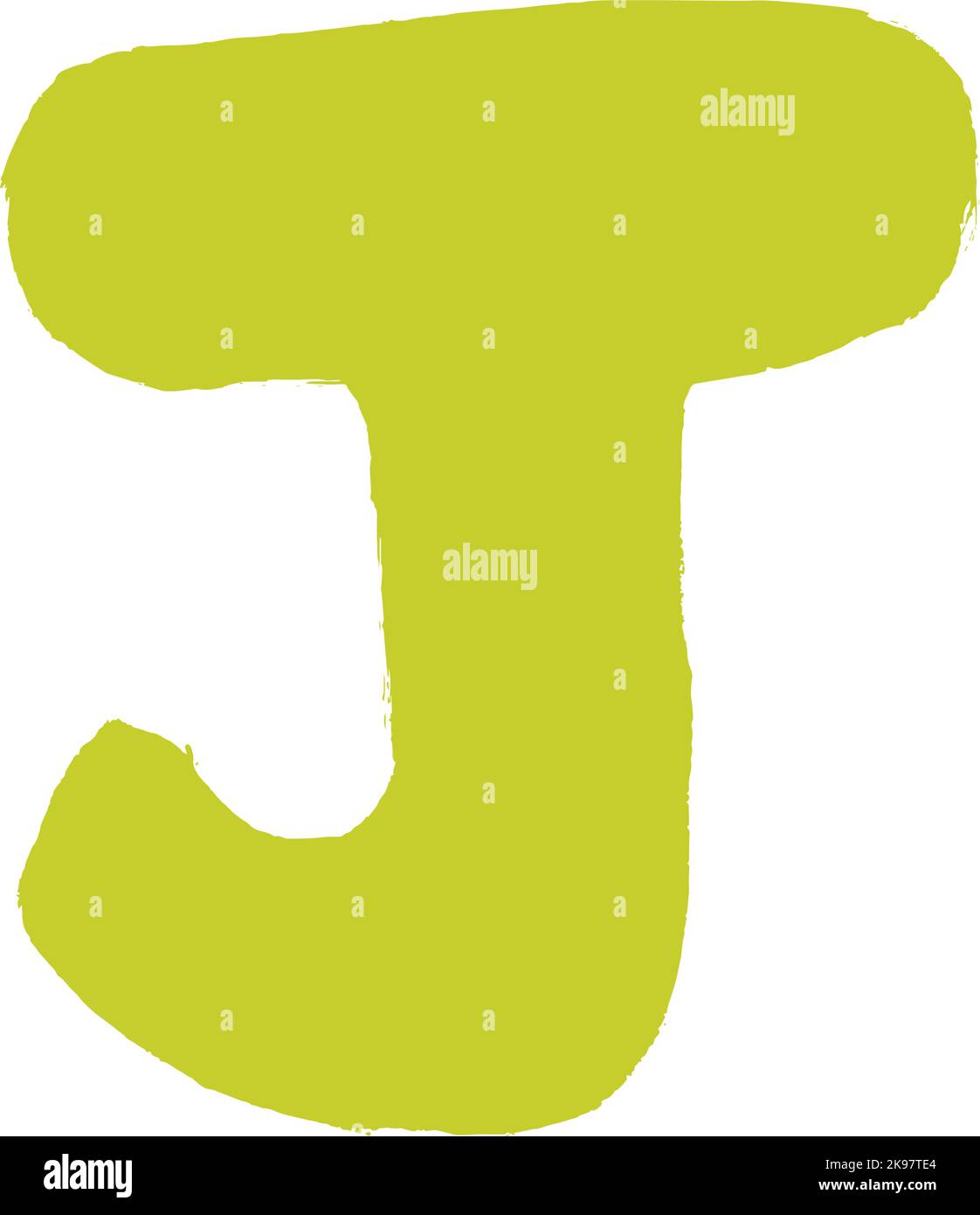 Alphabet J letter Hand Drawn illustration element for kids kindergarten ...