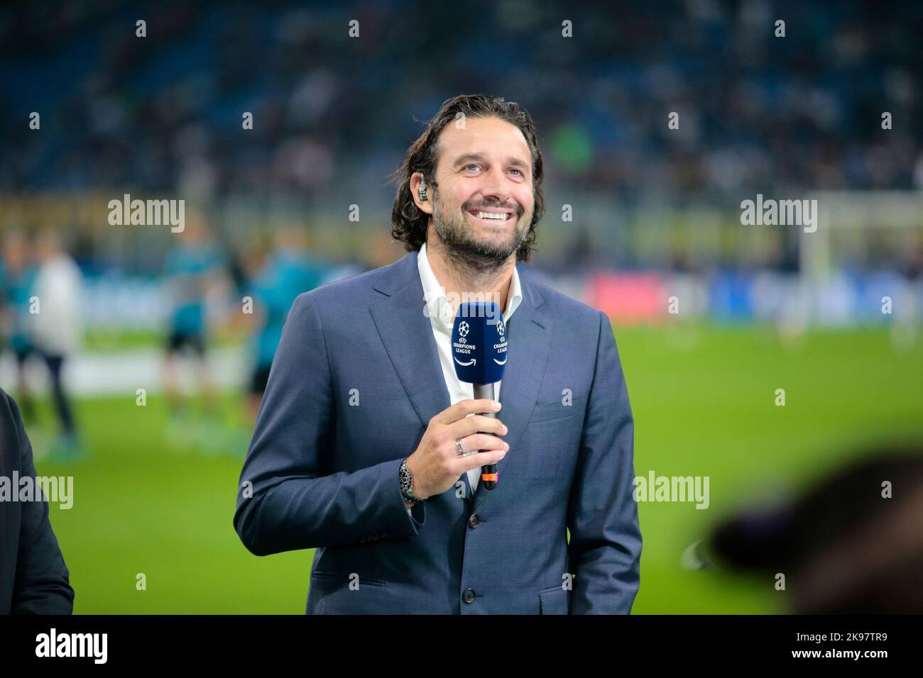 Luca Toni, former Italian football player during the UEFA Champions ...