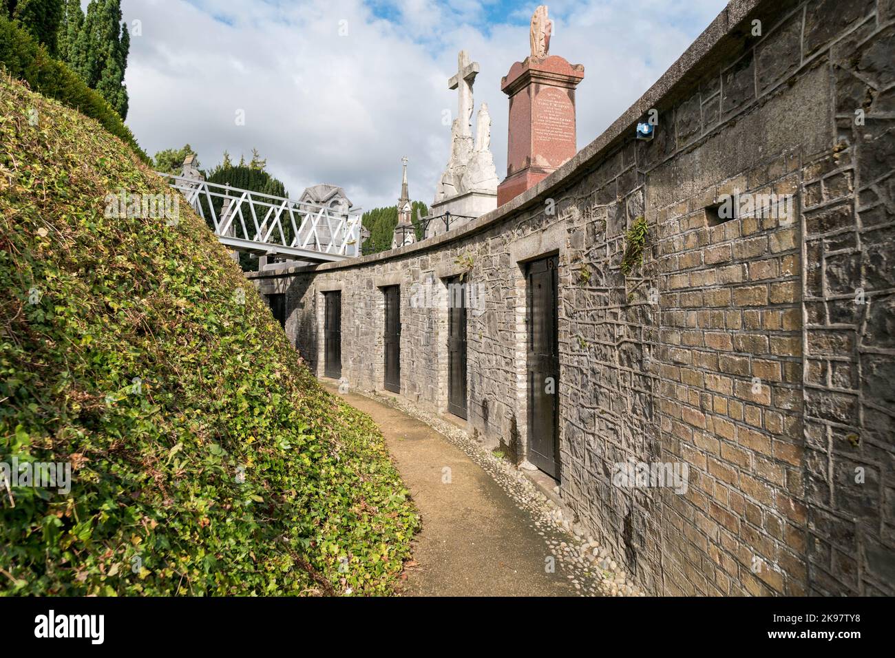 Ancient, beautifully ornate sarcophagus, graves and mausoleum in ...