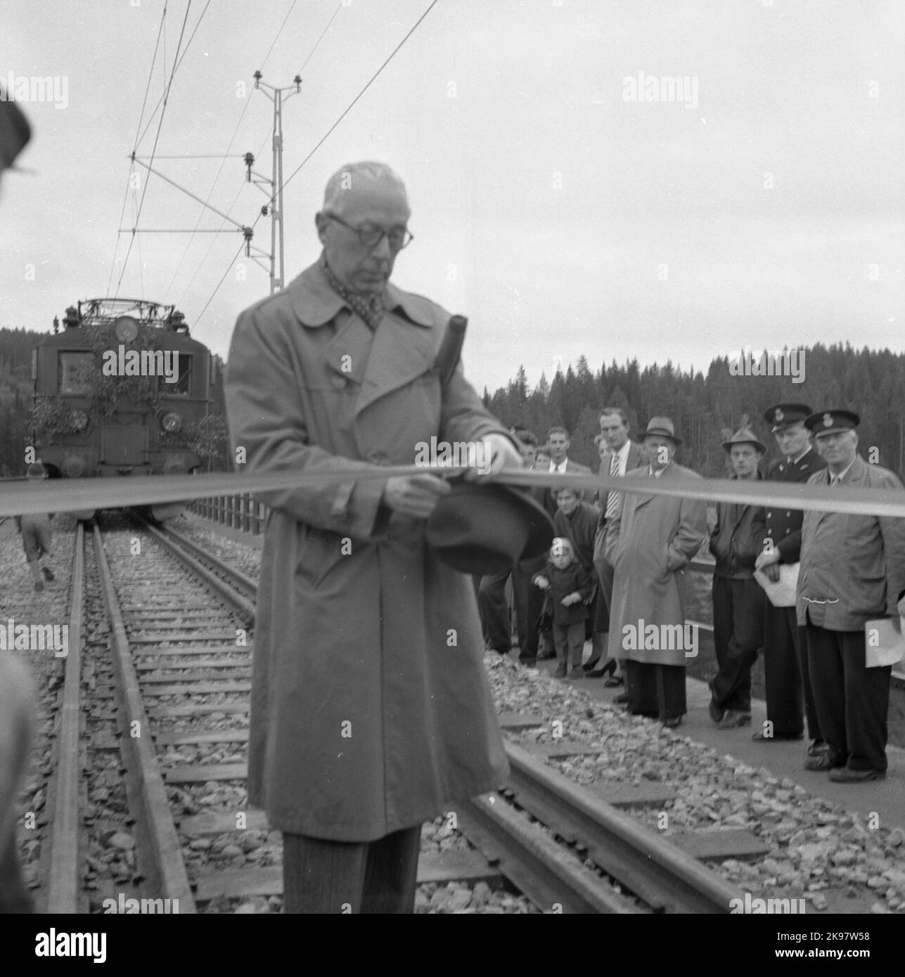 State Railways, SJ Du 347. Inauguration of BRO Stock Photo - Alamy
