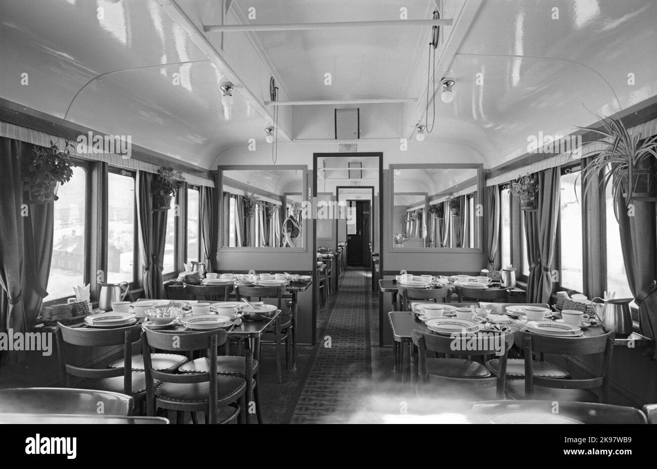 State Railways, SJ Train Home, Interior, Restaurant Car Stock Photo - Alamy