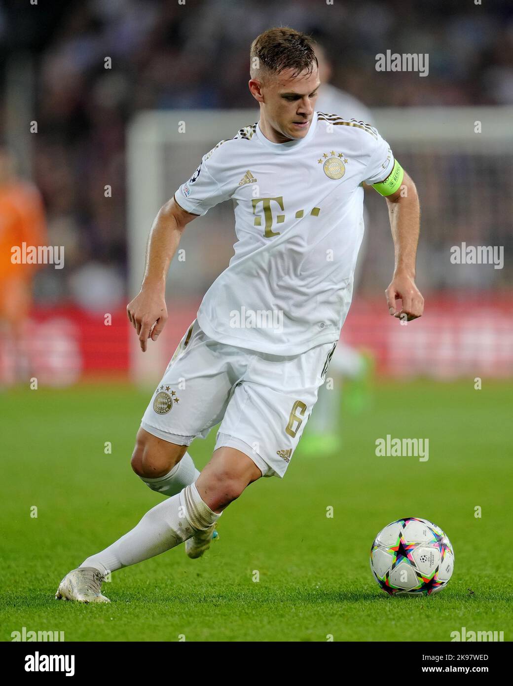 Barcelona, Spain. October 26, 2022, Joshua Kimmich of FC Bayern Munich ...