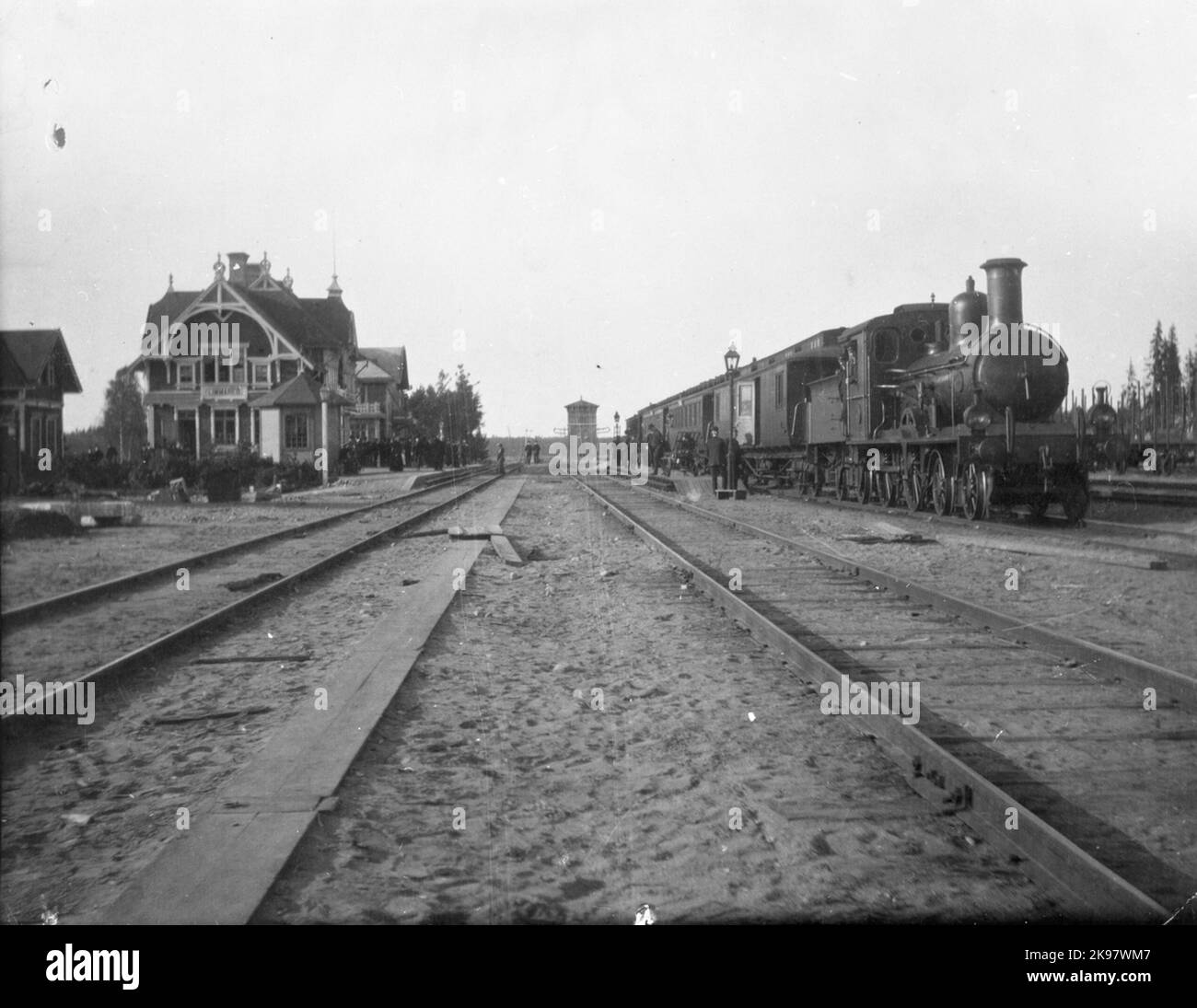 Baj Lok 6 with passenger train. The station was put into operation in ...