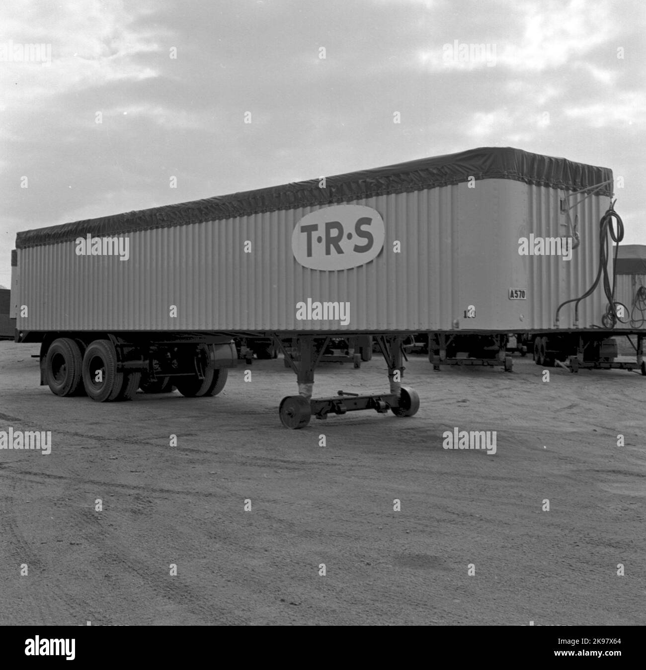 Container Carriage, Slab Västberga Stock Photo - Alamy
