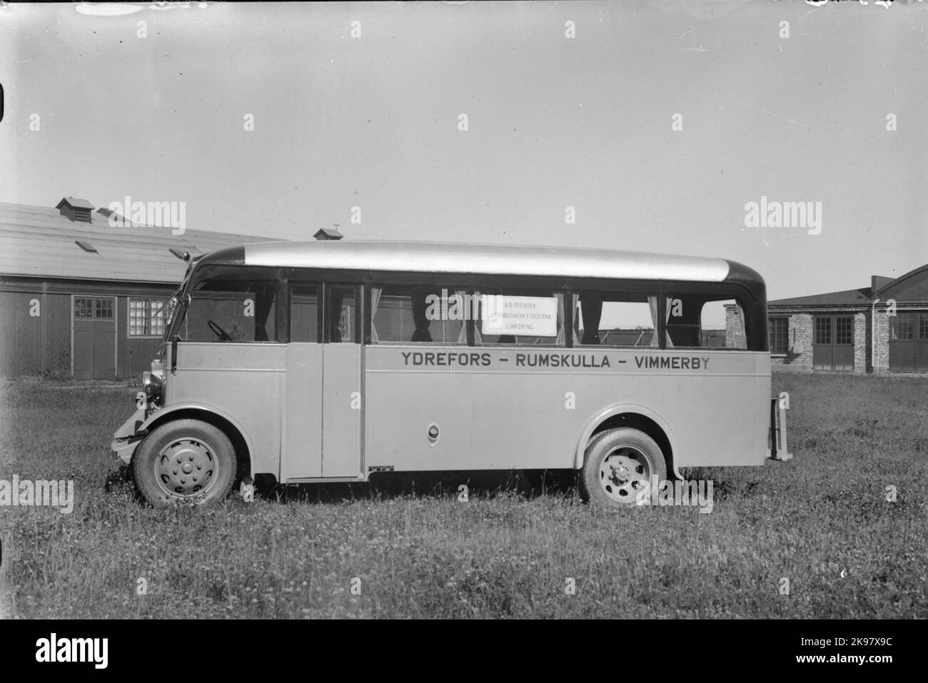 Volvo Bulldog bus for H Söderholm, Ydre. The body made by the limited ...