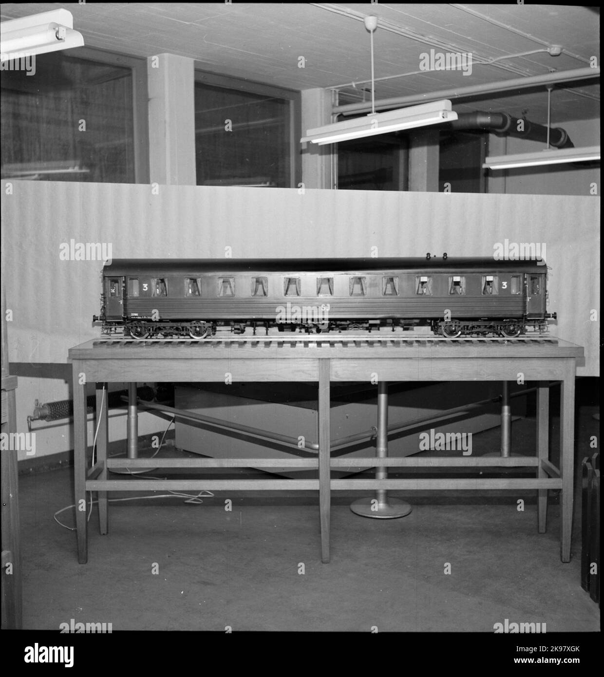 Model of the 3rd grade passenger car, State Railways SJ CO86 3786 Stock ...