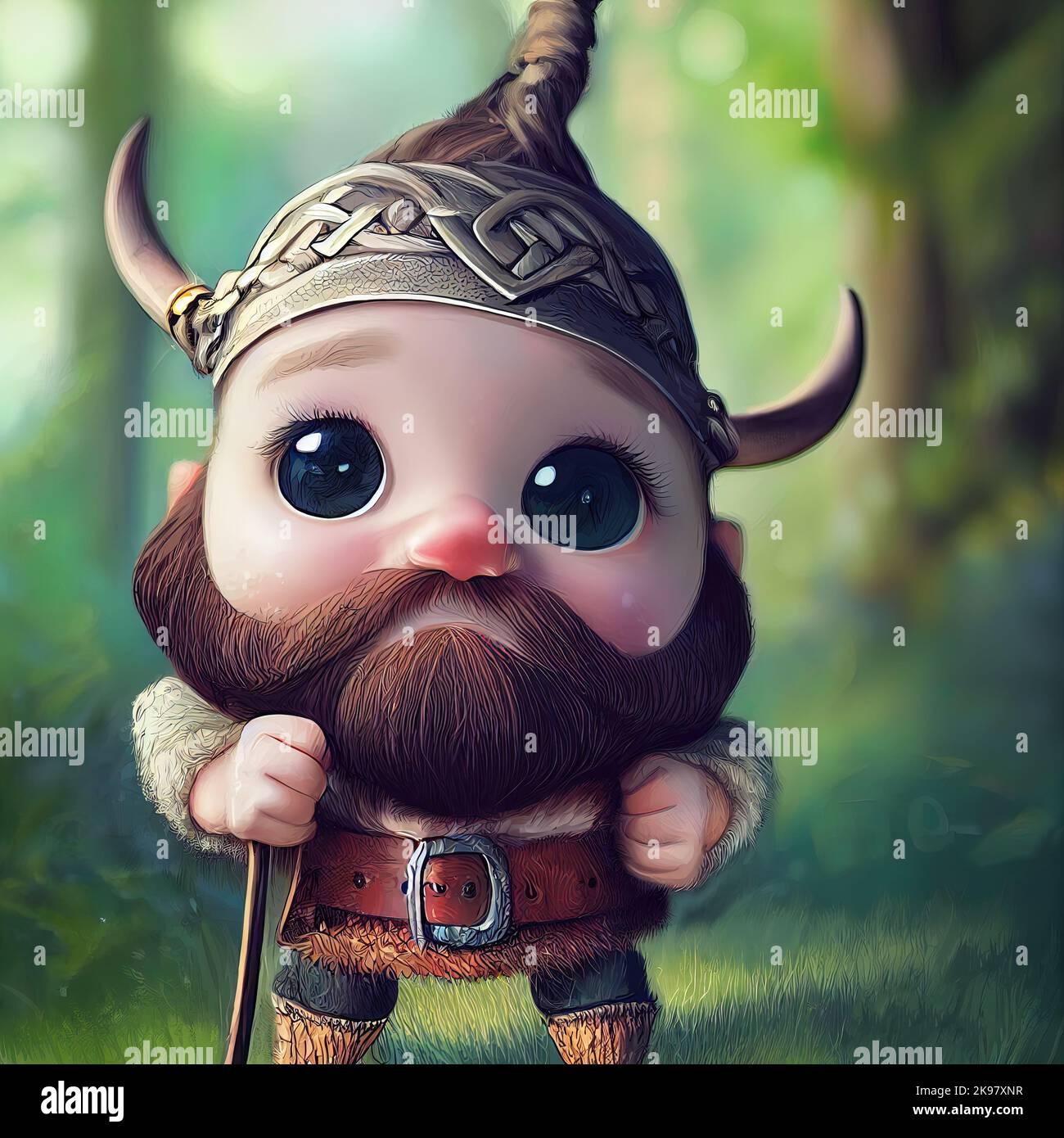Cartoon viking man smiling hi-res stock photography and images - Alamy