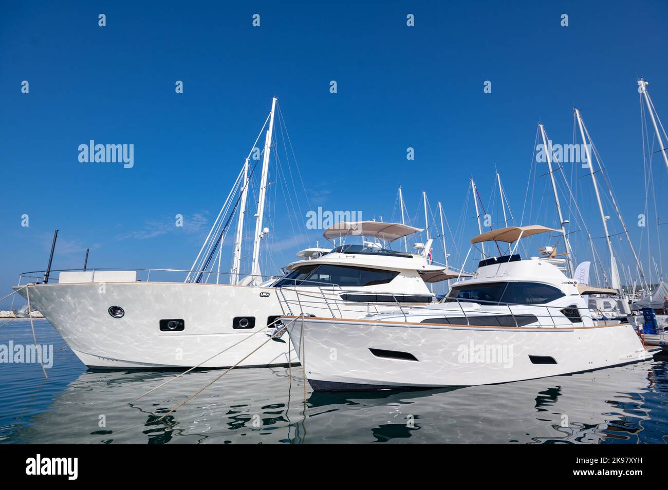 The largest yacht of Croatian production, Panta Rei is docked in ...