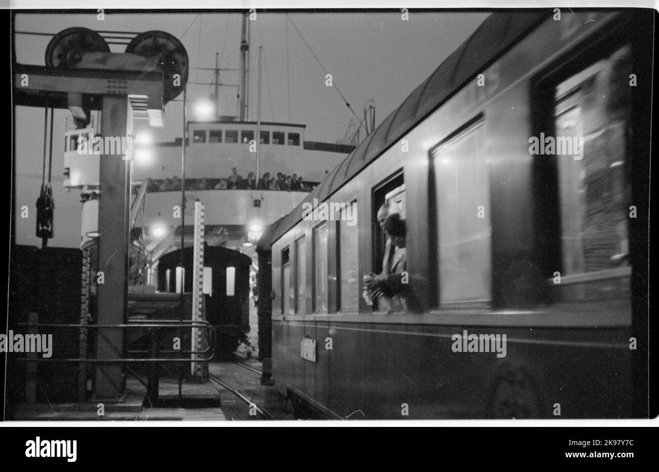 The train ferry Stock Photo - Alamy
