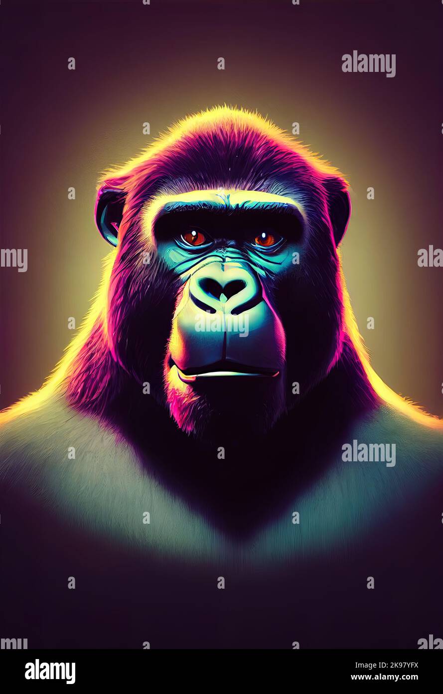 Human gorilla standing hi-res stock photography and images - Alamy