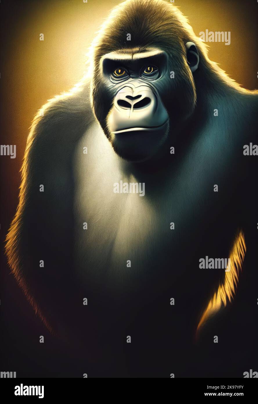 Human gorilla standing hi-res stock photography and images - Alamy