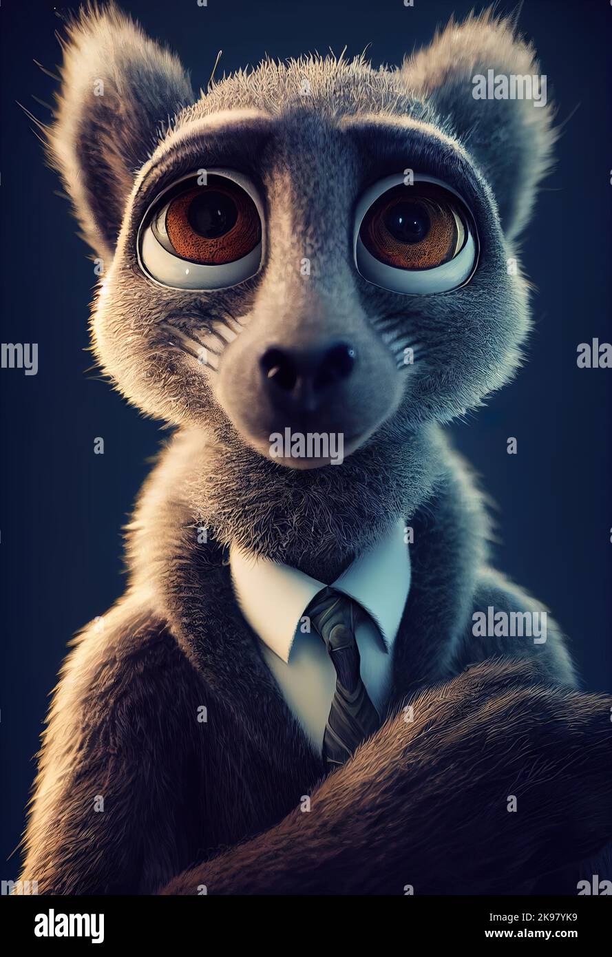 Lemur cartoon hi-res stock photography and images - Alamy