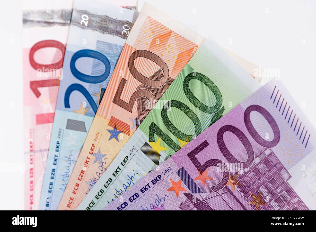 European banknotes, Euro currency from Europe, Euros Stock Photo - Alamy