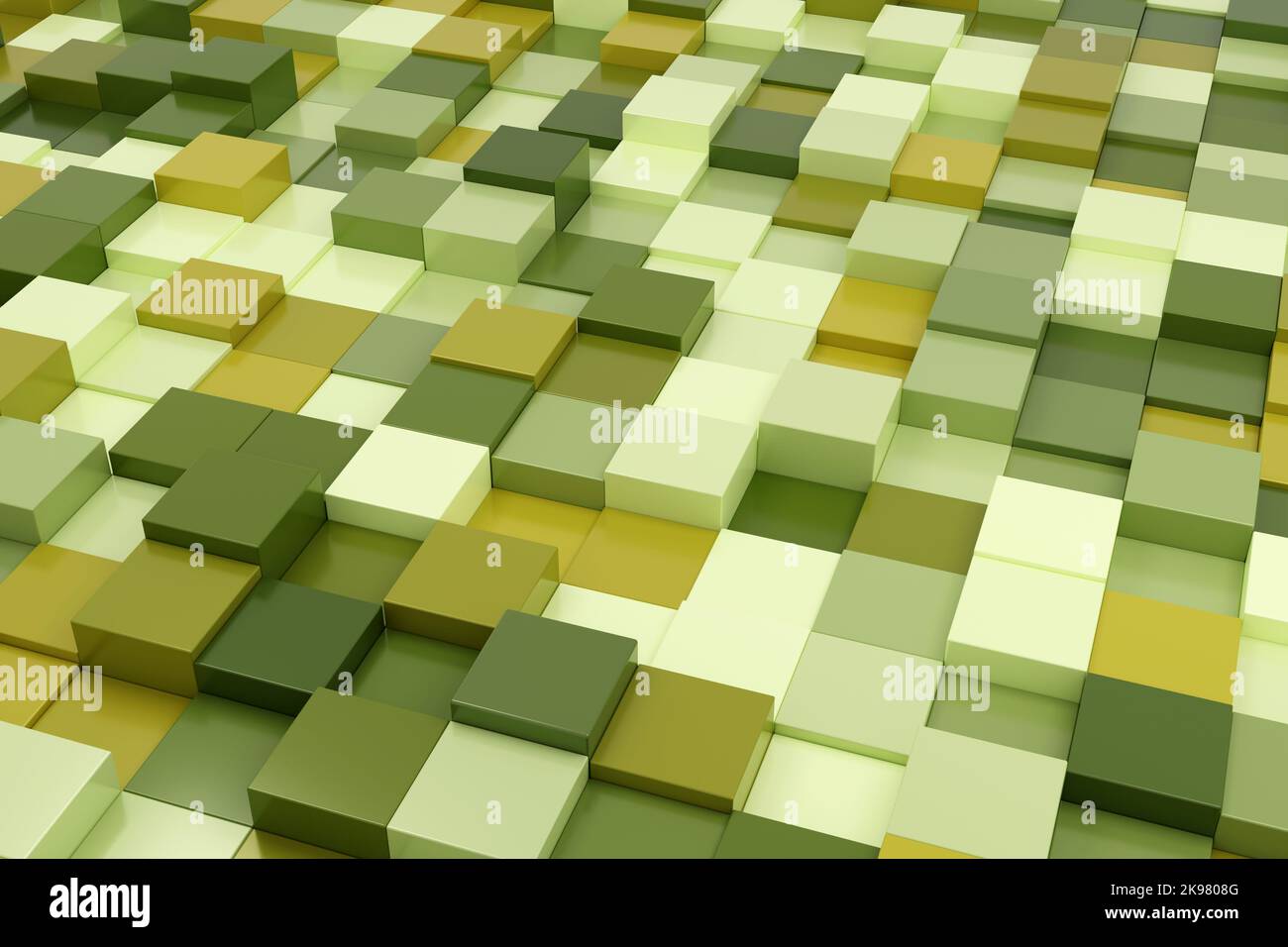 3d rendered abstract green background with square shape wallpaper Stock ...