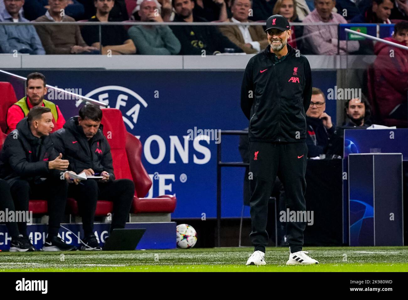AMSTERDAM, NETHERLANDS - OCTOBER 26: head coach Jurgen Klopp of ...