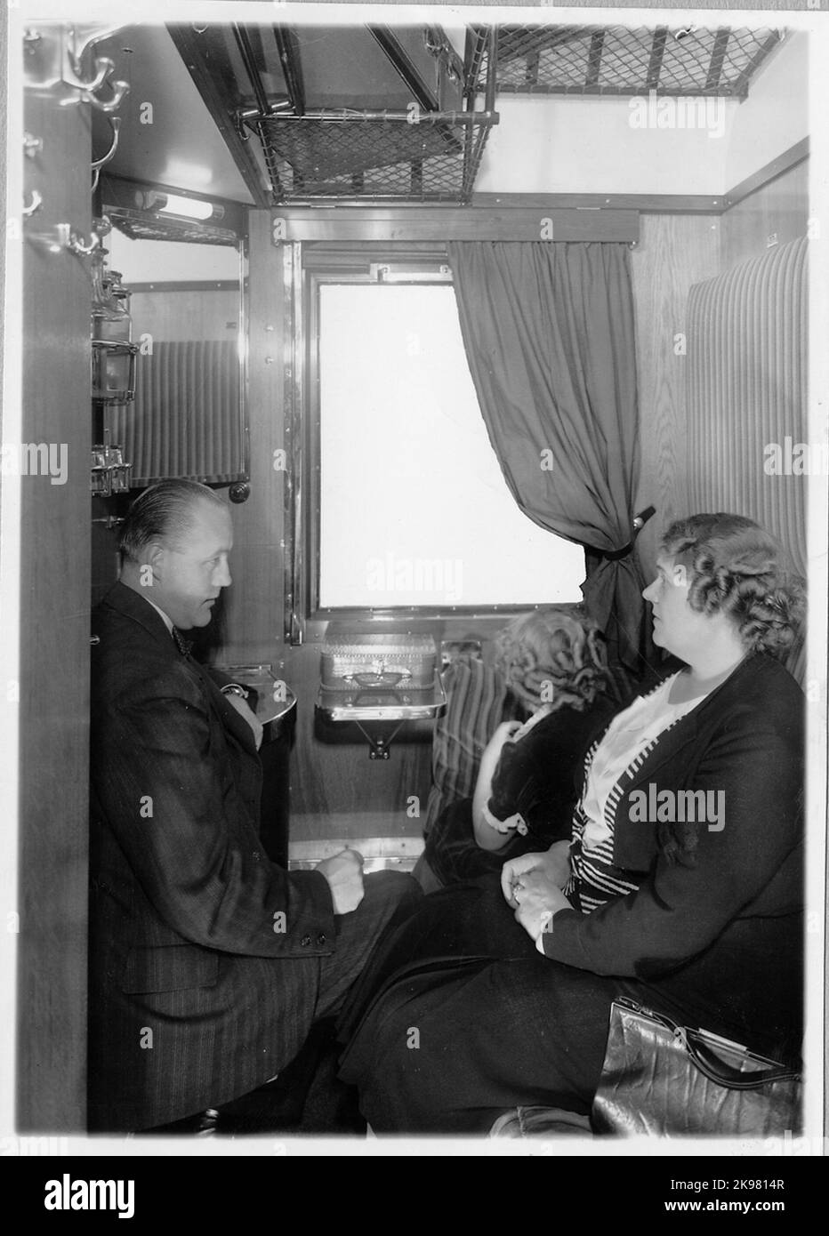 Traveling with 3rd grade sleeping compartment. State Railways, SJ Abo2c ...