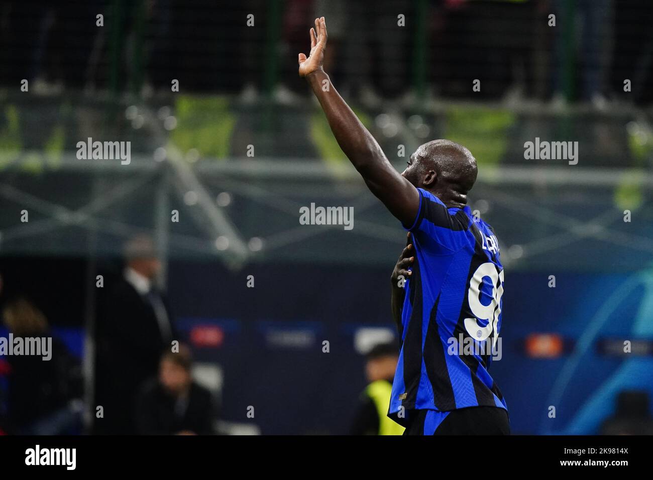 Milan, Italy - October 26, 2022, Romelu Lukaku (FC Inter) celebtare ...