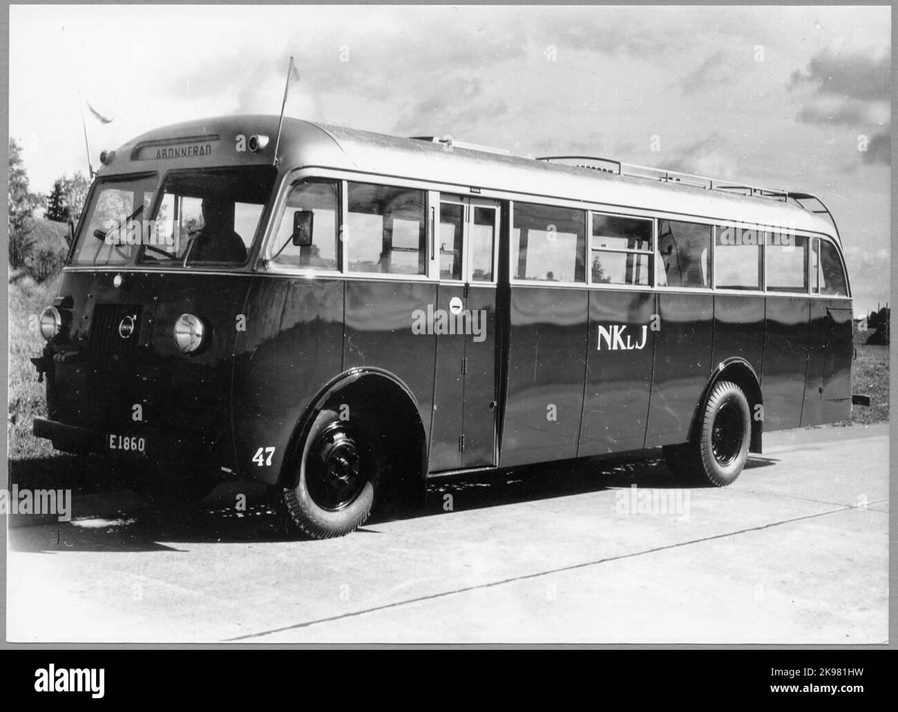 Nordmark - Klarälven Railway, NKLJ bus 47 Volvo LV128 DSB Stock Photo ...