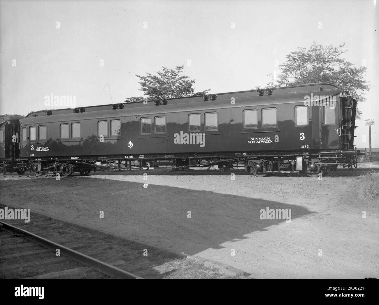 The State Railways, SJ C015 1843. The wagon was rebuilt from 1 & 2 ...