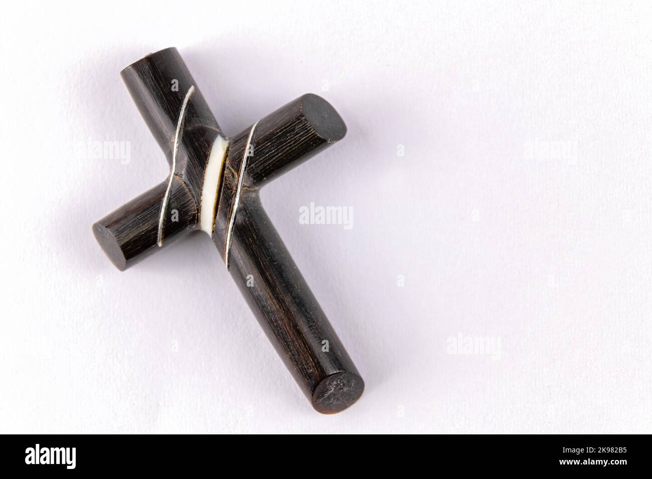 Christian cross symbol over a white background Stock Photo - Alamy
