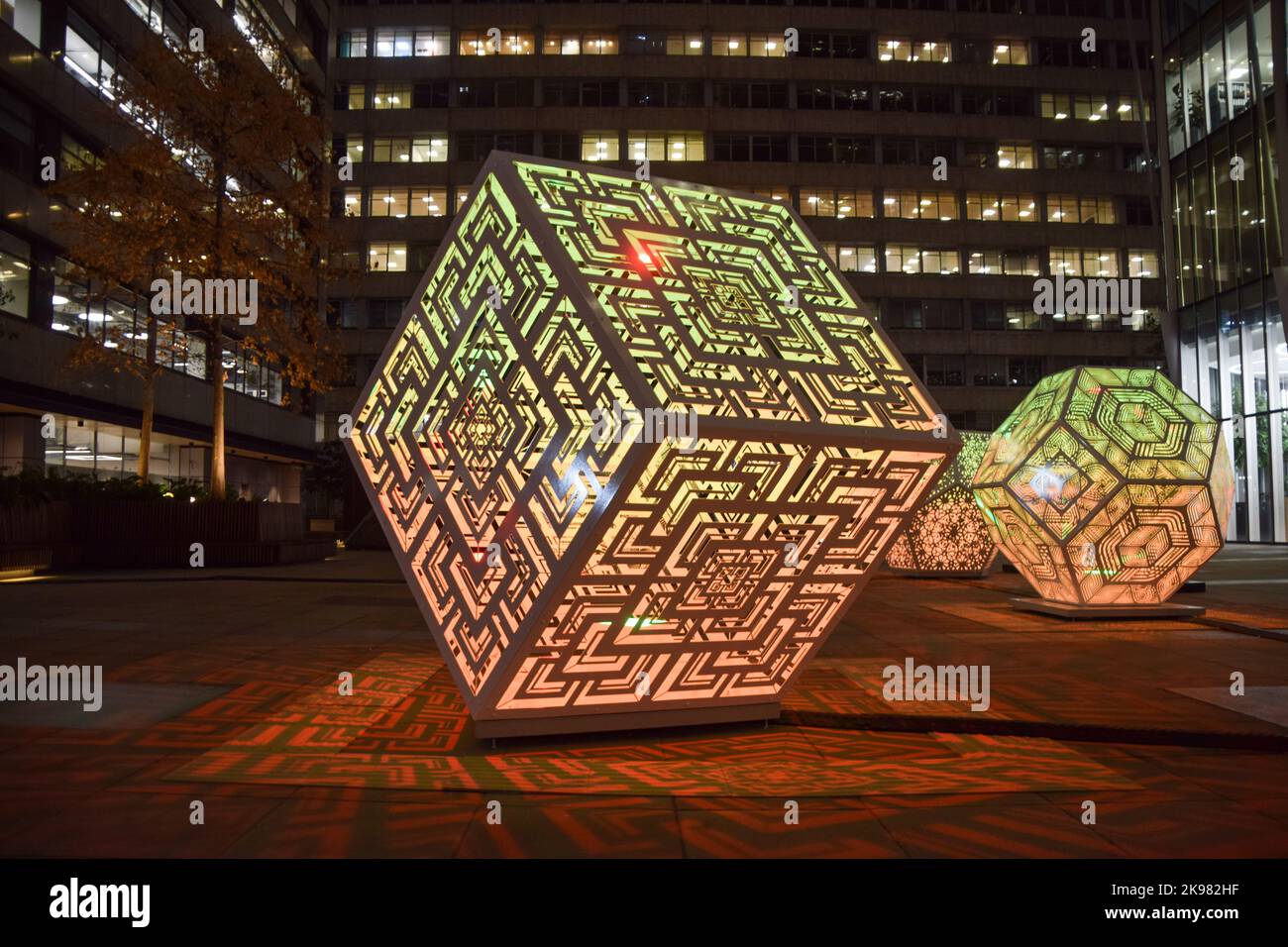 London, England, UK. 26th Oct, 2022. Sculptures by HYBYCOZO, the studio ...