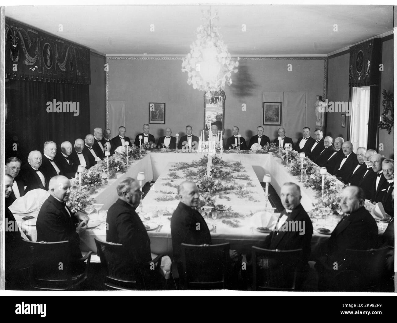 Farewell dinner at Grand Hotel Stock Photo - Alamy